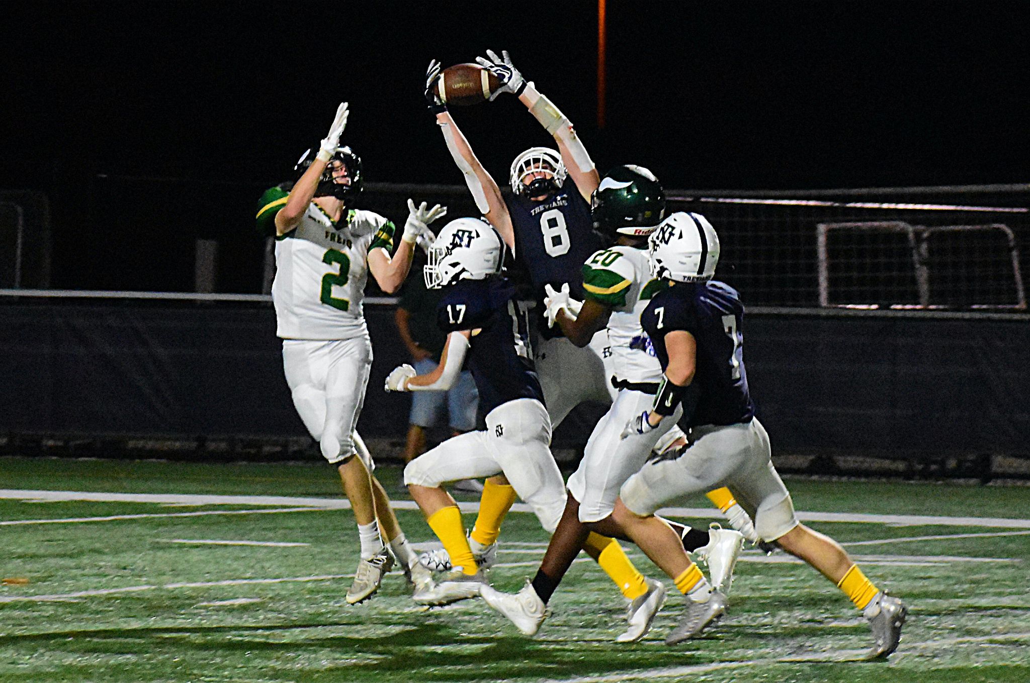 3 rushing TD's, 4 takeaways on senior night get Trevians their first ...