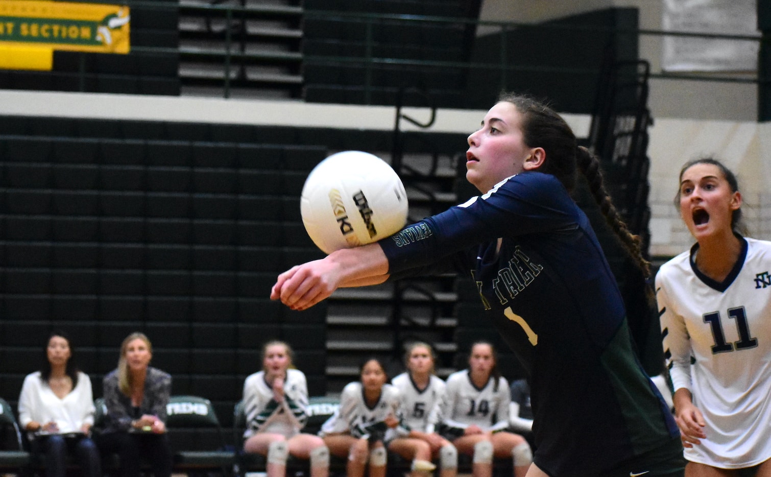 Varsity newcomer Swanson aces sectional test in Loyola's sweep of New ...