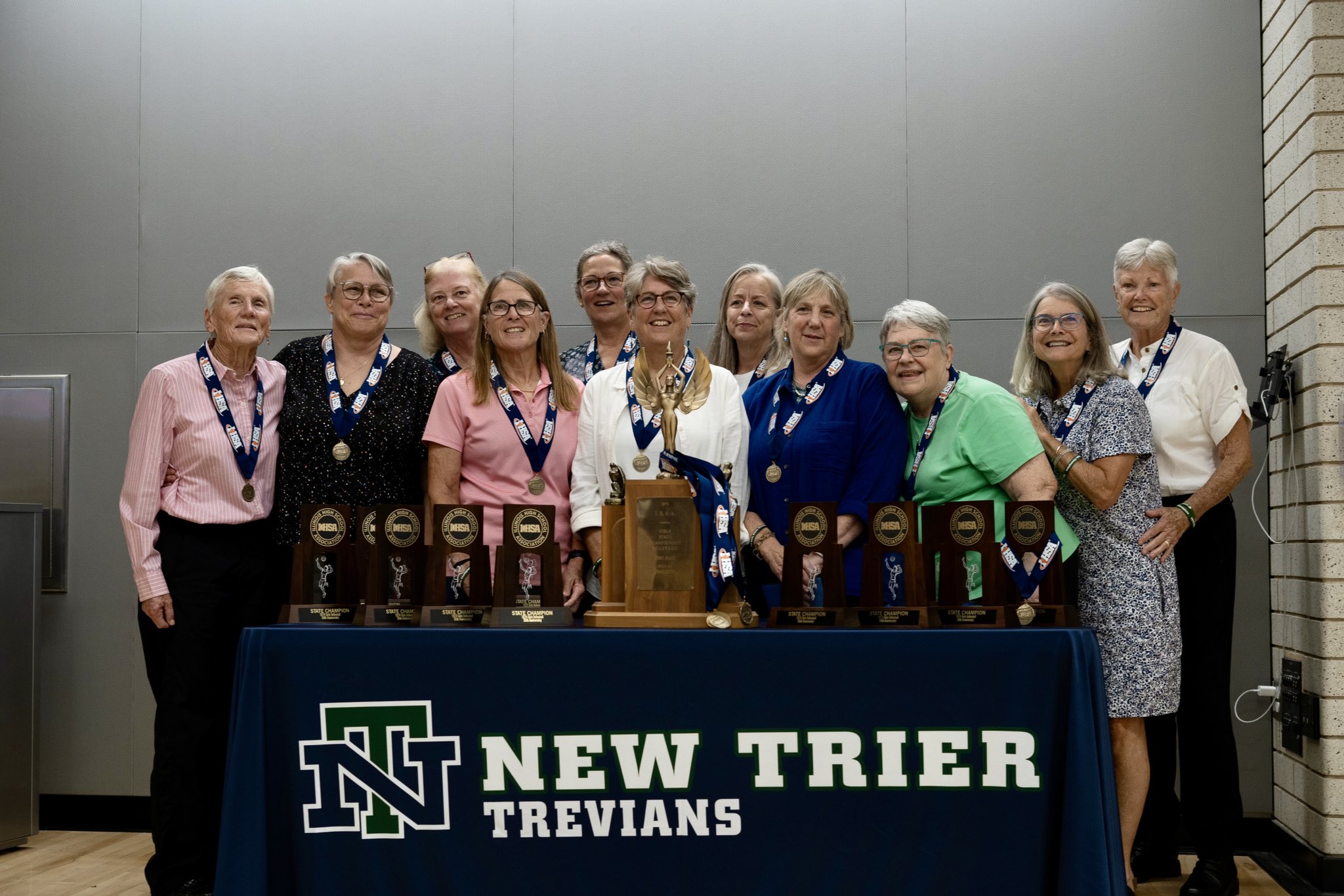 History-making volleyball team takes New Trier court again on 50th ...