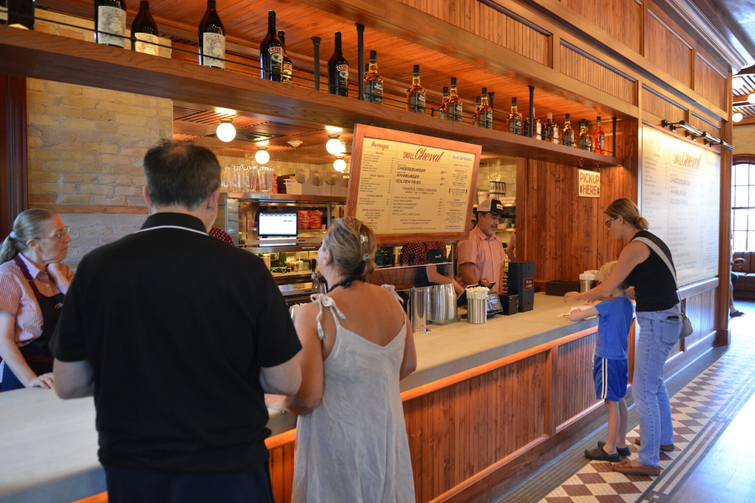 Diving In: Customers line up for a taste of Small Cheval on opening day ...