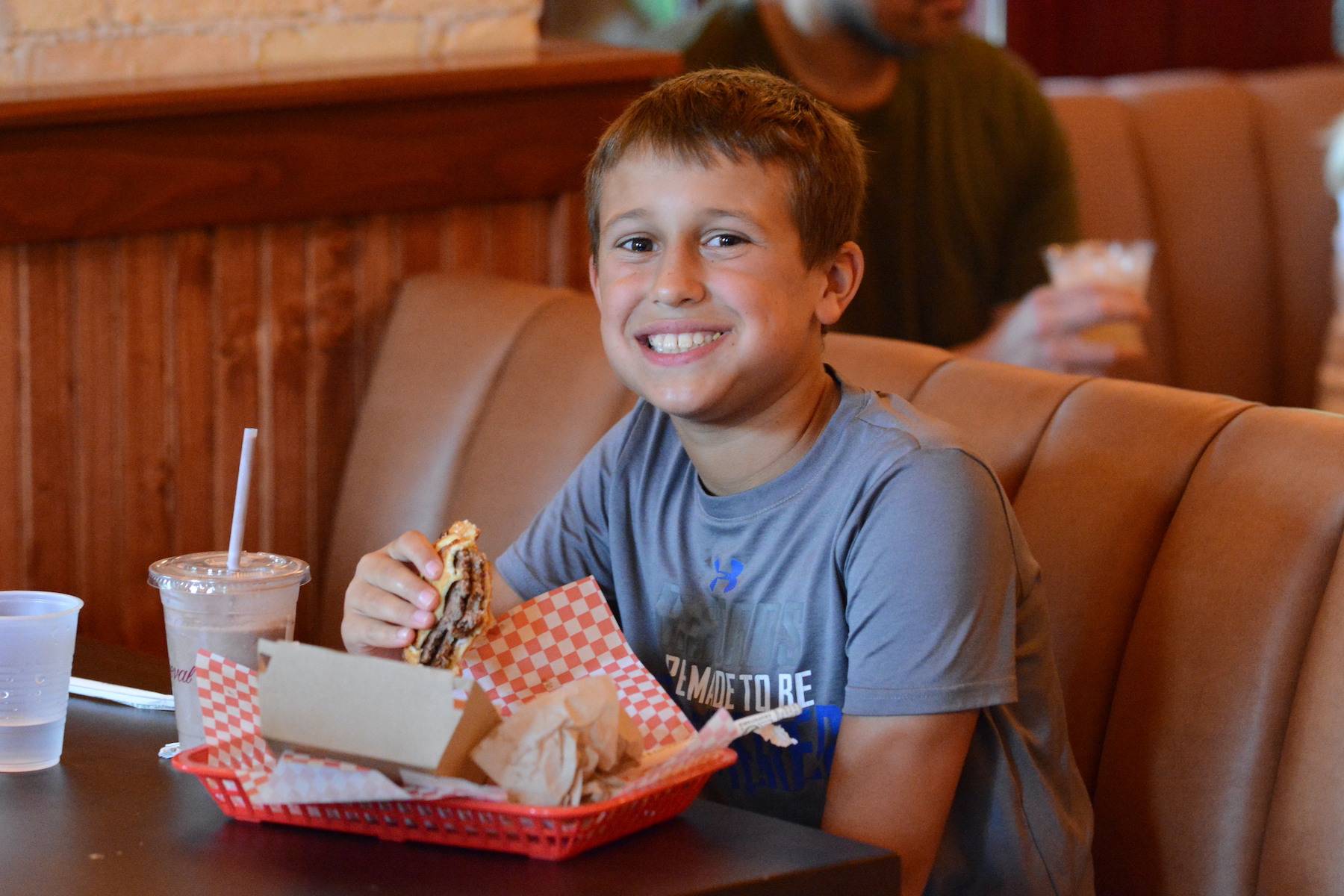 Diving In: Customers line up for a taste of Small Cheval on opening day ...